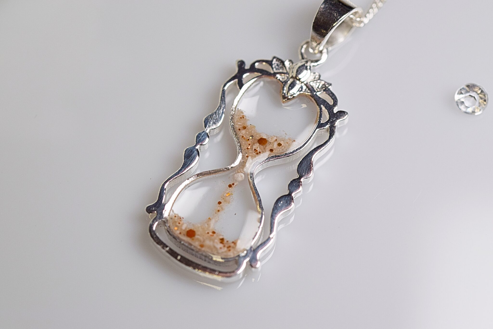 Cremation Ashes Timer Necklace - Amulet of Ashes